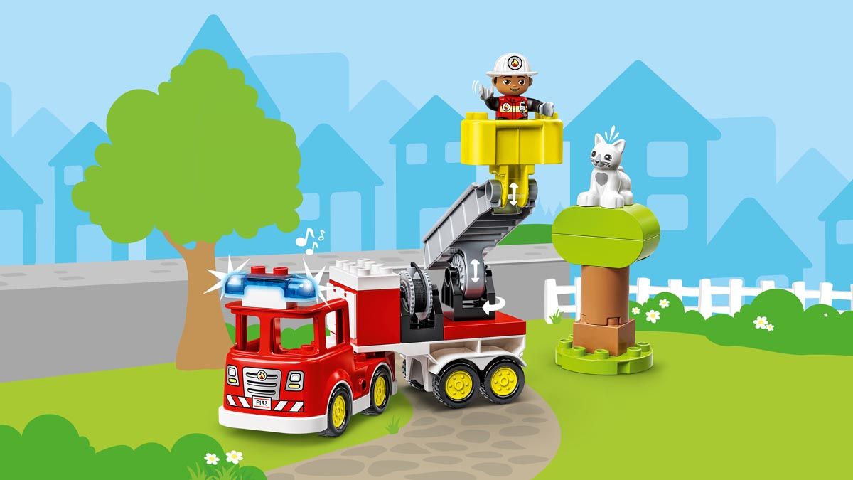 LEGO Duplo Wóz Strażacki Klocki Zestaw 10969 LEGO Duplo Wóz Strażacki Klocki Zestaw 10969